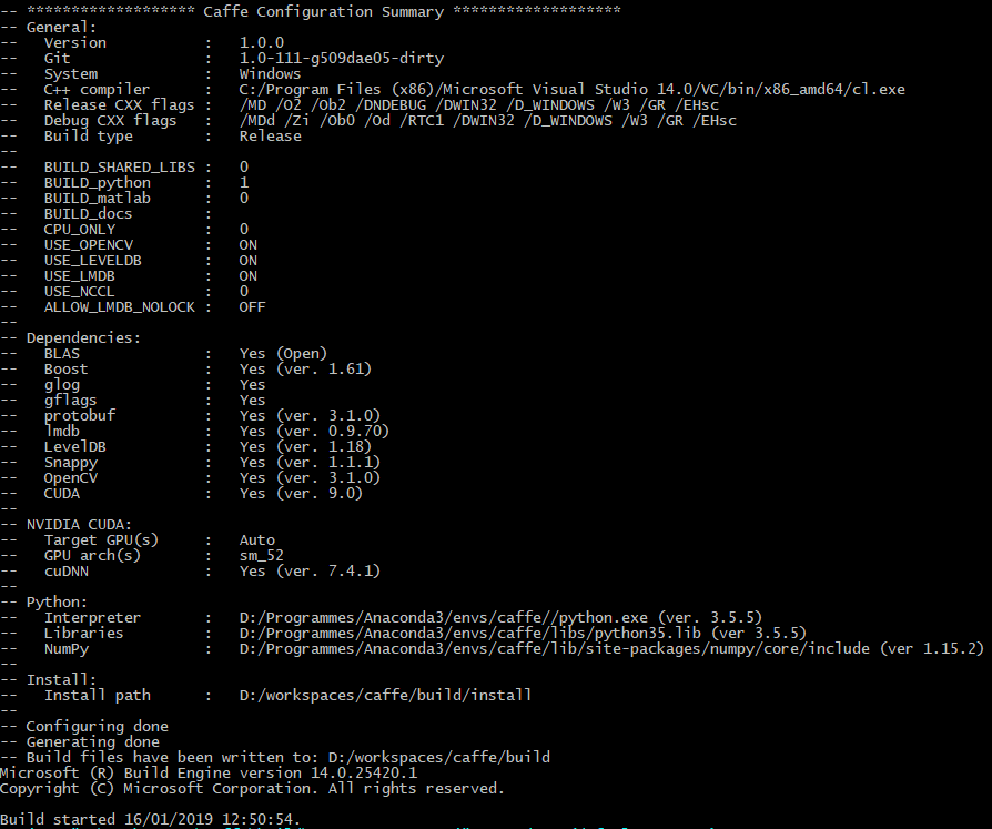 caffe build 2ème partie - Pensée Artificielle